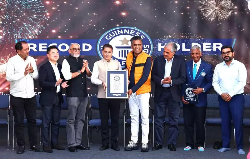 Kisna Sets Guinness World Record with 55-City Marathon Across India ...