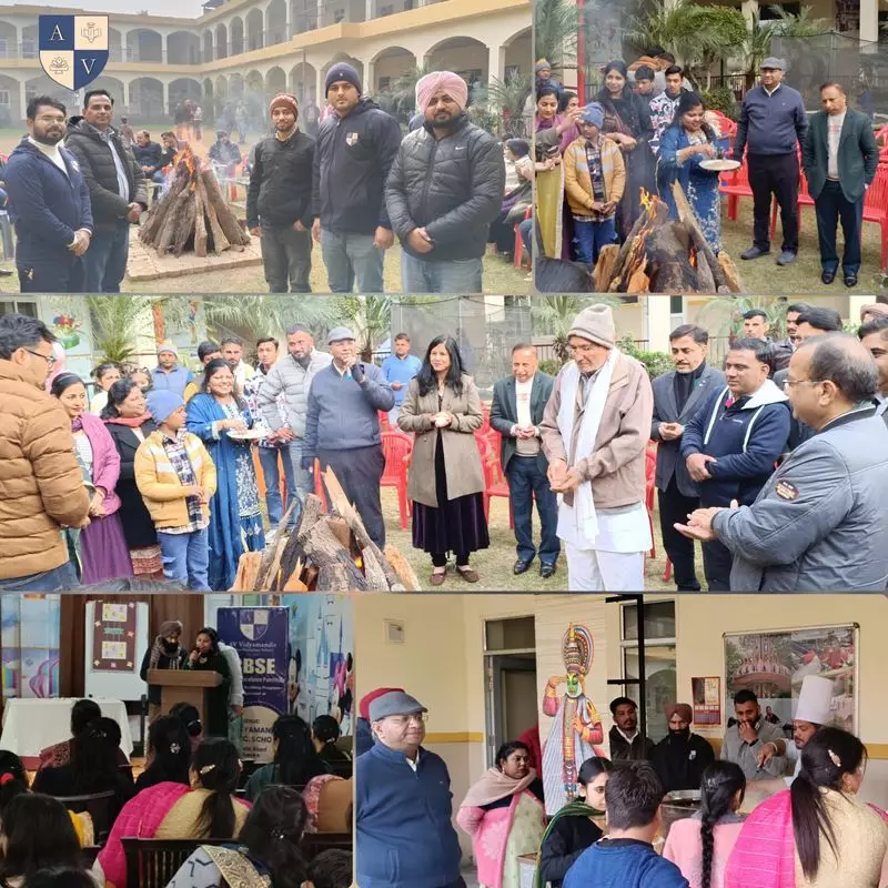 AV Vidyamandir School in Ludhiana Celebrates Lohri with Traditional ...